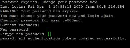 Resetting your password